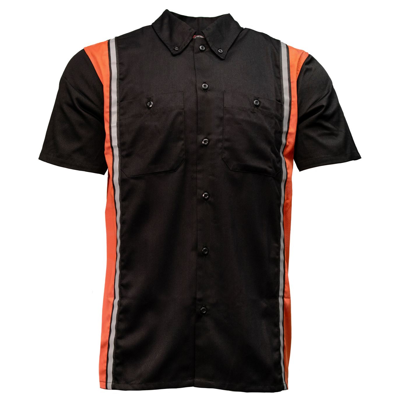 Milwaukee Motorcycle Clothing Co. Men’s Blk/Orange Mechanic Work Shirt ...