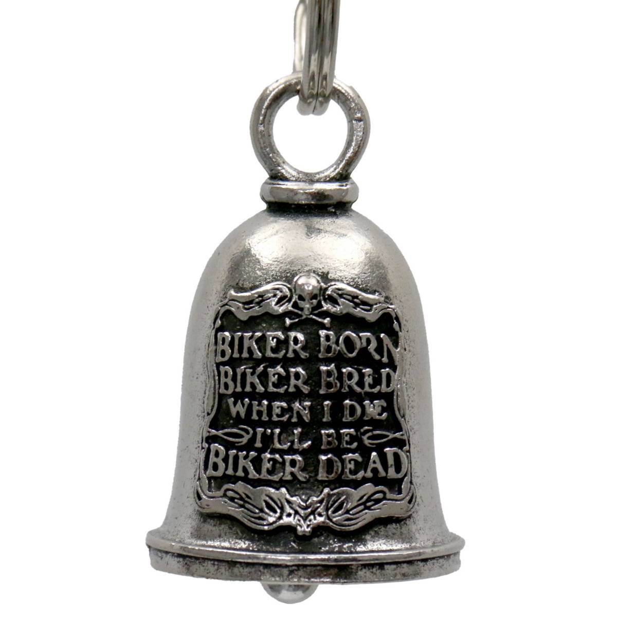 Milwaukee Leather MLB9073 Biker Born Motorcycle Good Luck Bell w/ Key