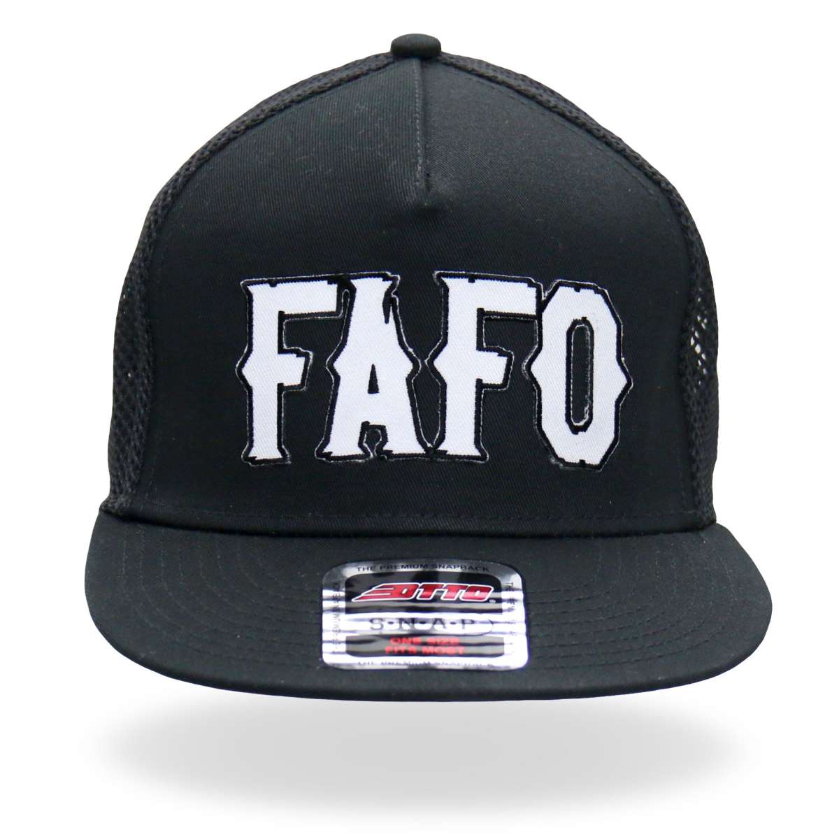 Hot Leathers FAFO Snapback Hat with Under Bill Print GSH4005 ...
