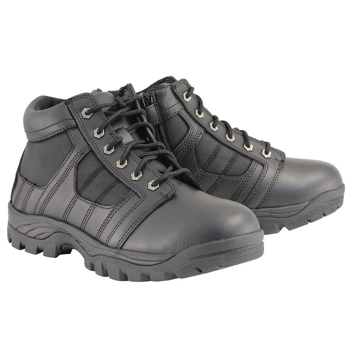 Milwaukee Leather MBM9131 Men’s Black Lace-Up Waterproof Swat