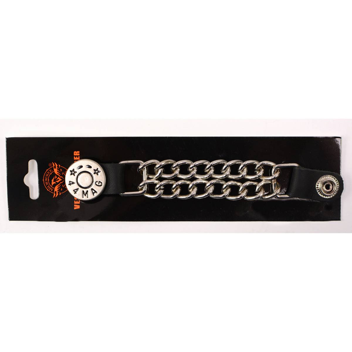 Milwaukee Leather 44-Magnum Dial Vest Extender Double Chrome Chains