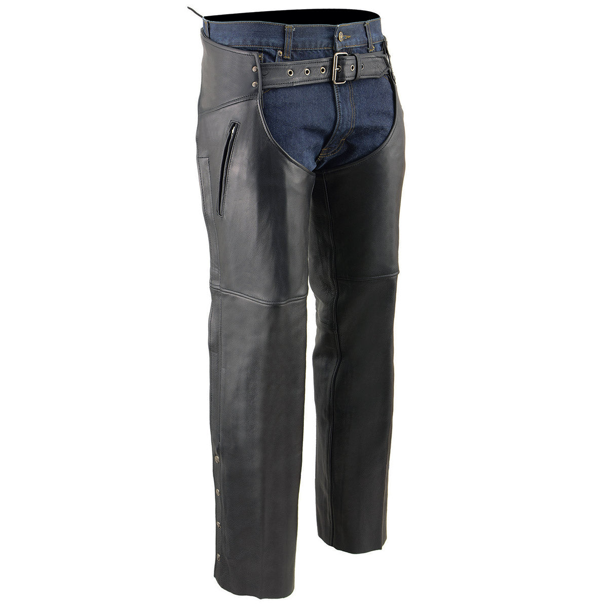 Milwaukee Leather MLM5502 Men's Black Premium Leather Motorcycle Rider