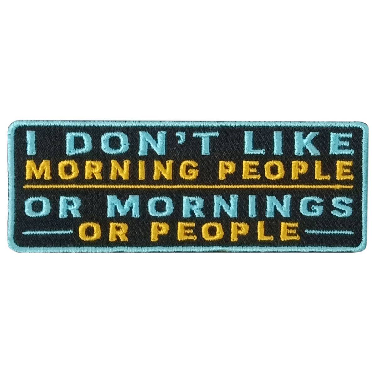 Hot Leathers Morning People 4" X 2" Embroidered Patch PPW1118 ...