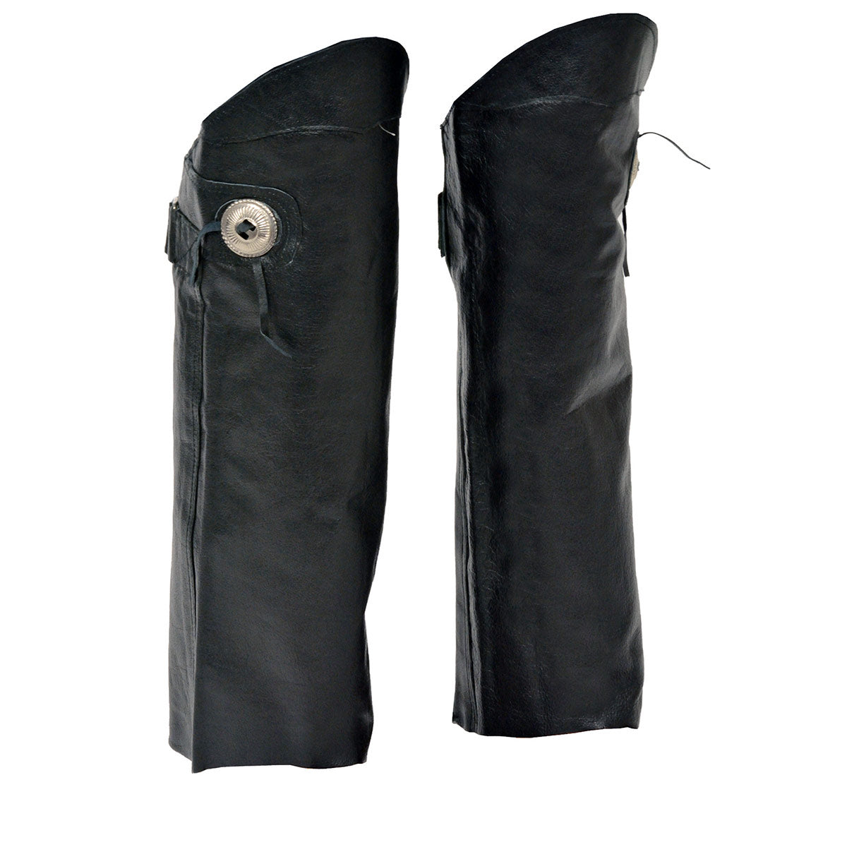 Milwaukee Leather SH1199 Women's Black Leather Short Chaps with
