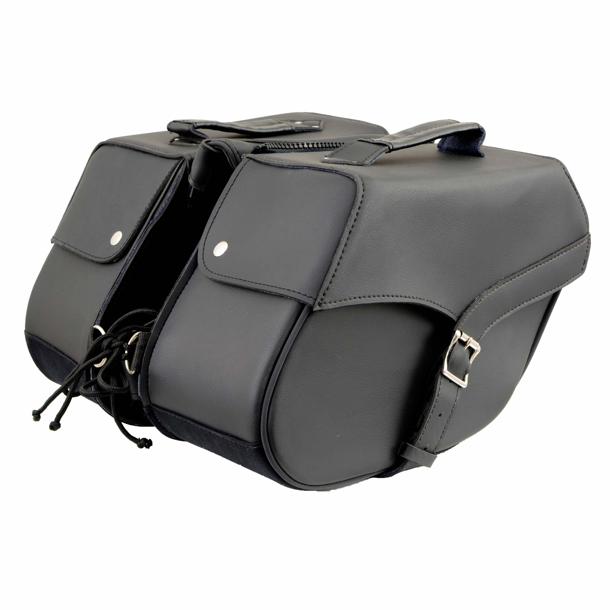 Milwaukee Leather SH66701ZB Black Single Strap PVC Throw Over